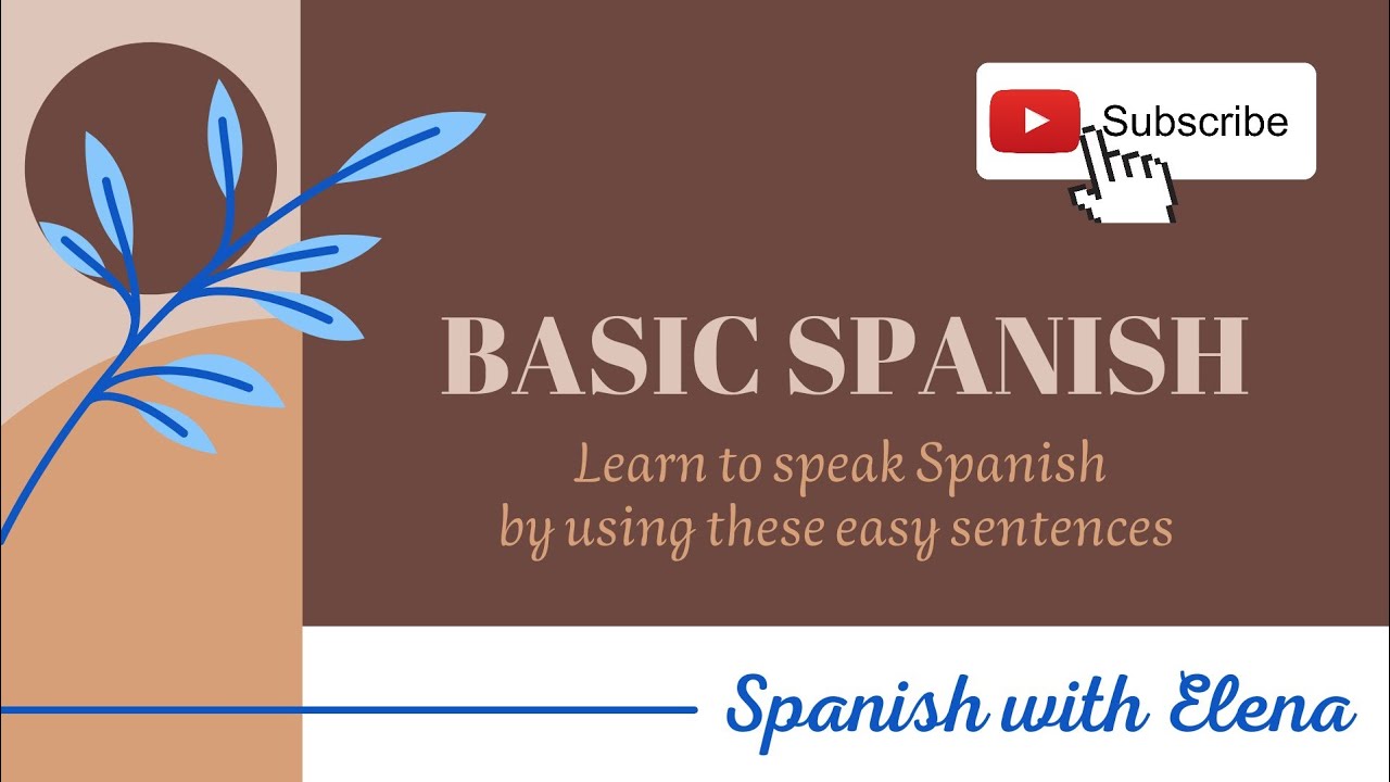 EASY BASIC SPANISH (50 FRASES Y EXPRESIONES FÁCILES) - YouTube