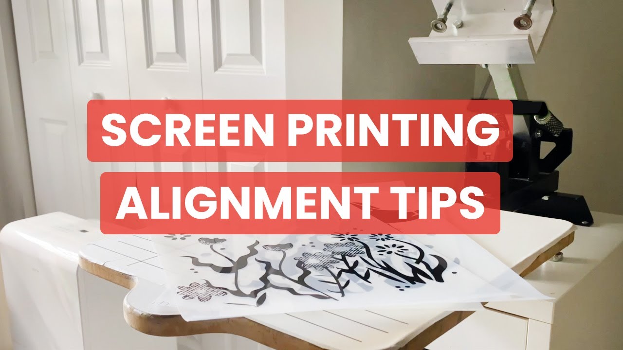 Screen Printing Alignment Tips | by Screenprintdirect.com - YouTube