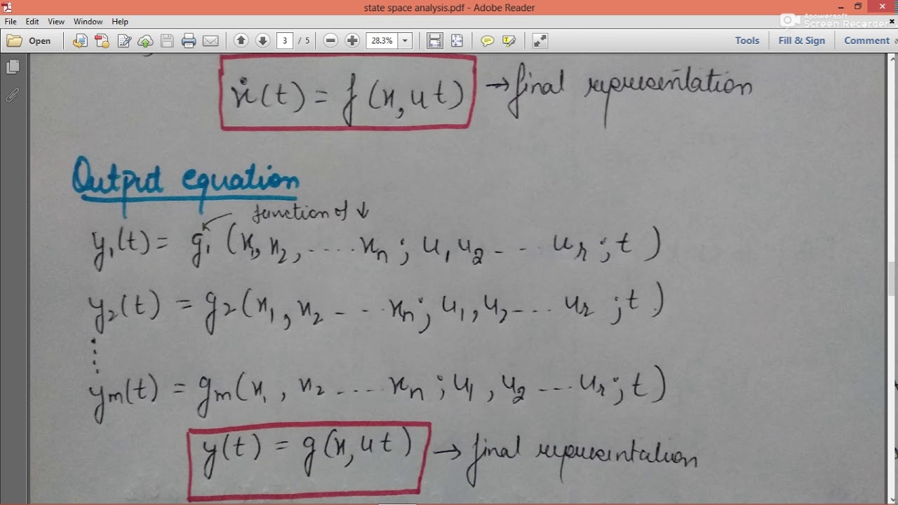 STATE SPACE ANALYSIS OF CONTINUOUS SYSTEM PART 1(B) - YouTube