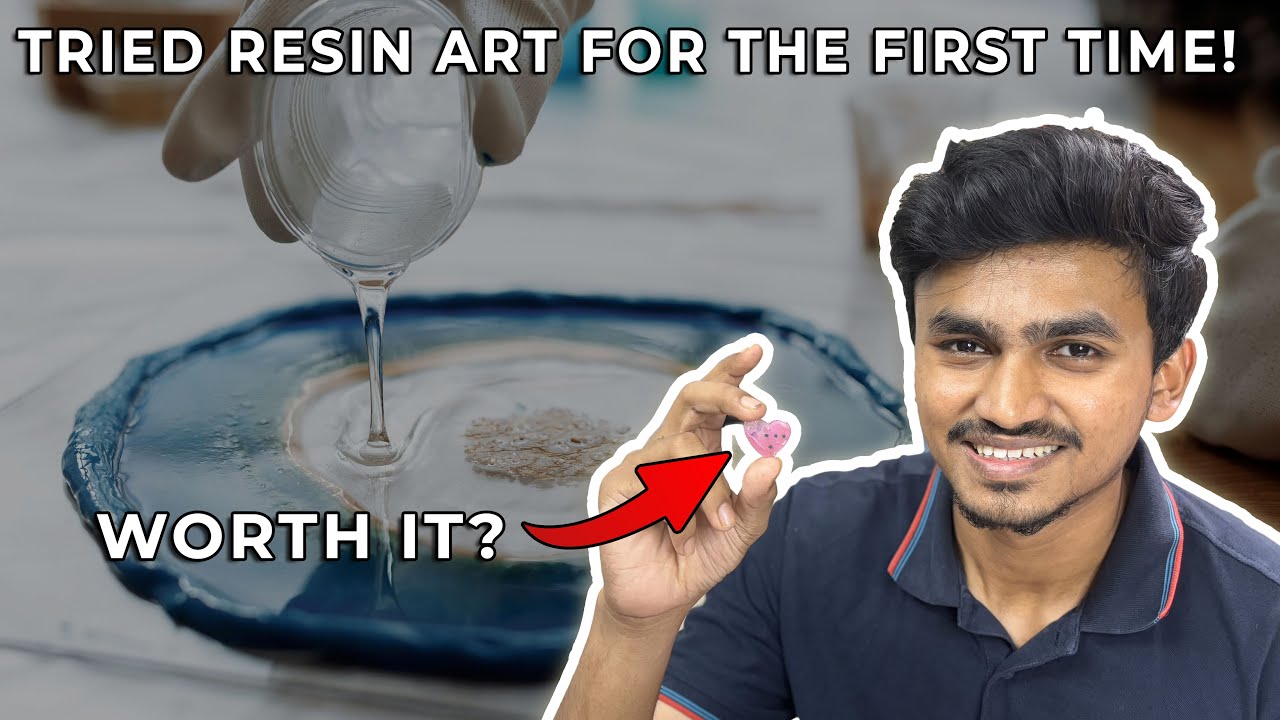 Tried RESIN ART for the First time! Resin Art Kit Unboxing & Detailed ...
