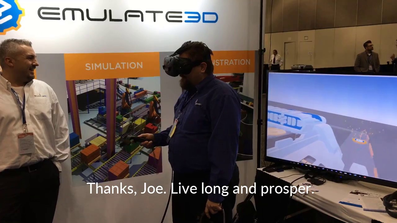 Joe Meets his Star Trek CAD in Demo3DVR for SOLIDWORKS in the HTC Vive ...