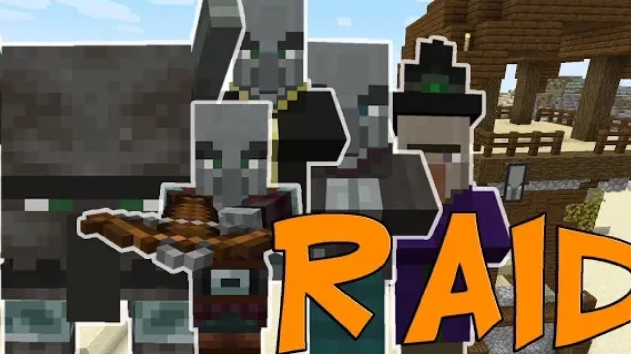 Minecraft 1.14 Survival Village Raid Hard Difficulty - YouTube