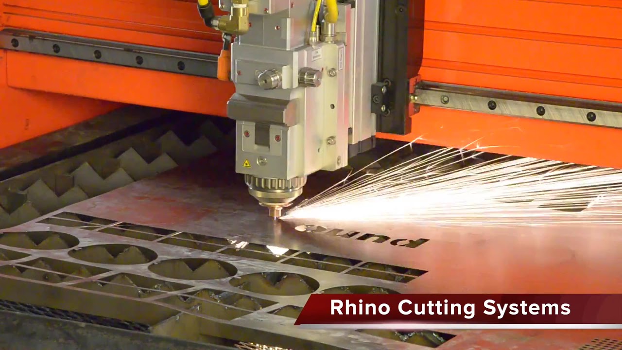 Rhino Cutting Systems Laser Cutting Demo - YouTube