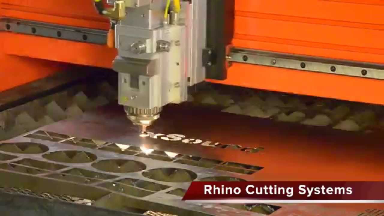 Rhino Cutting Systems Laser Cutting Demo - YouTube