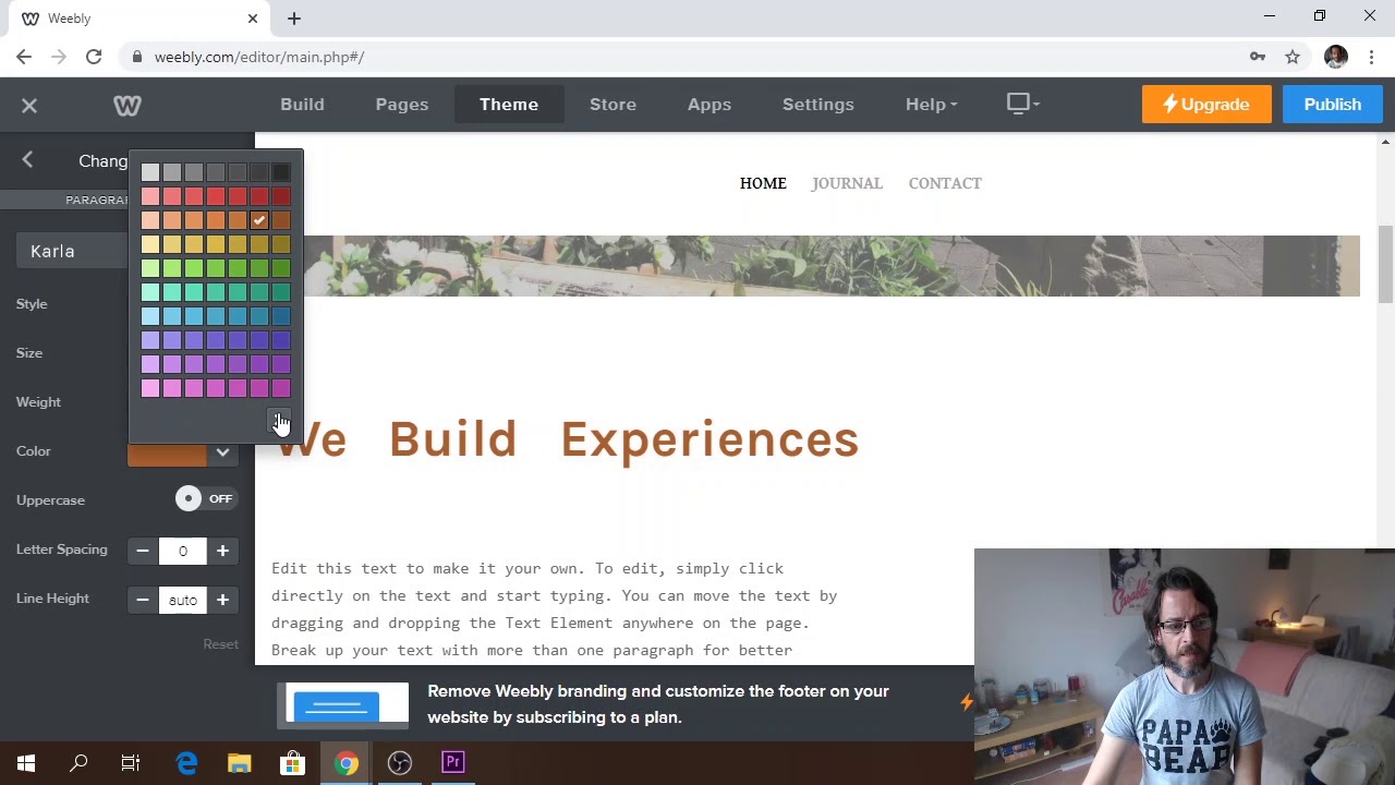 Weebly.Com. Embed YouTube Video. Edit Fonts and Themes. Publish and share. - YouTube