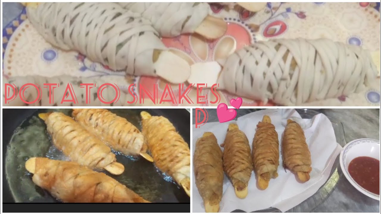 Potato snakes bnanay k asan recipe|| Tea snakes|| ghr p ab bnay ||by ...
