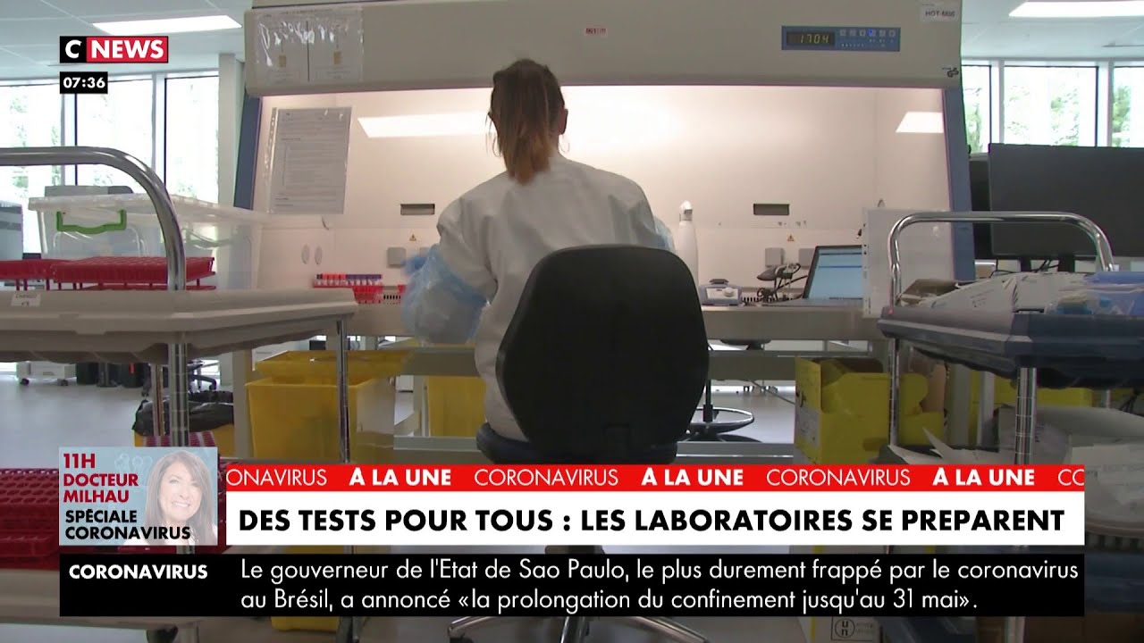 Des tests pour tous : les laboratoires se préparent - YouTube