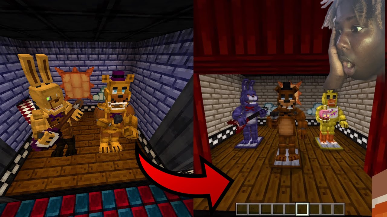 Showcasing my 2 fnaf maps that i built inside of minecraft - YouTube