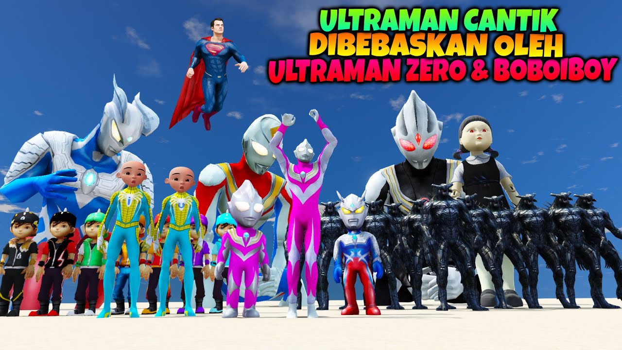 ULTRAMAN DYNA DAN ULTRAMAN ZERO BERSATU MEMBEBASKAN ULTRAMAN CANTIK ...
