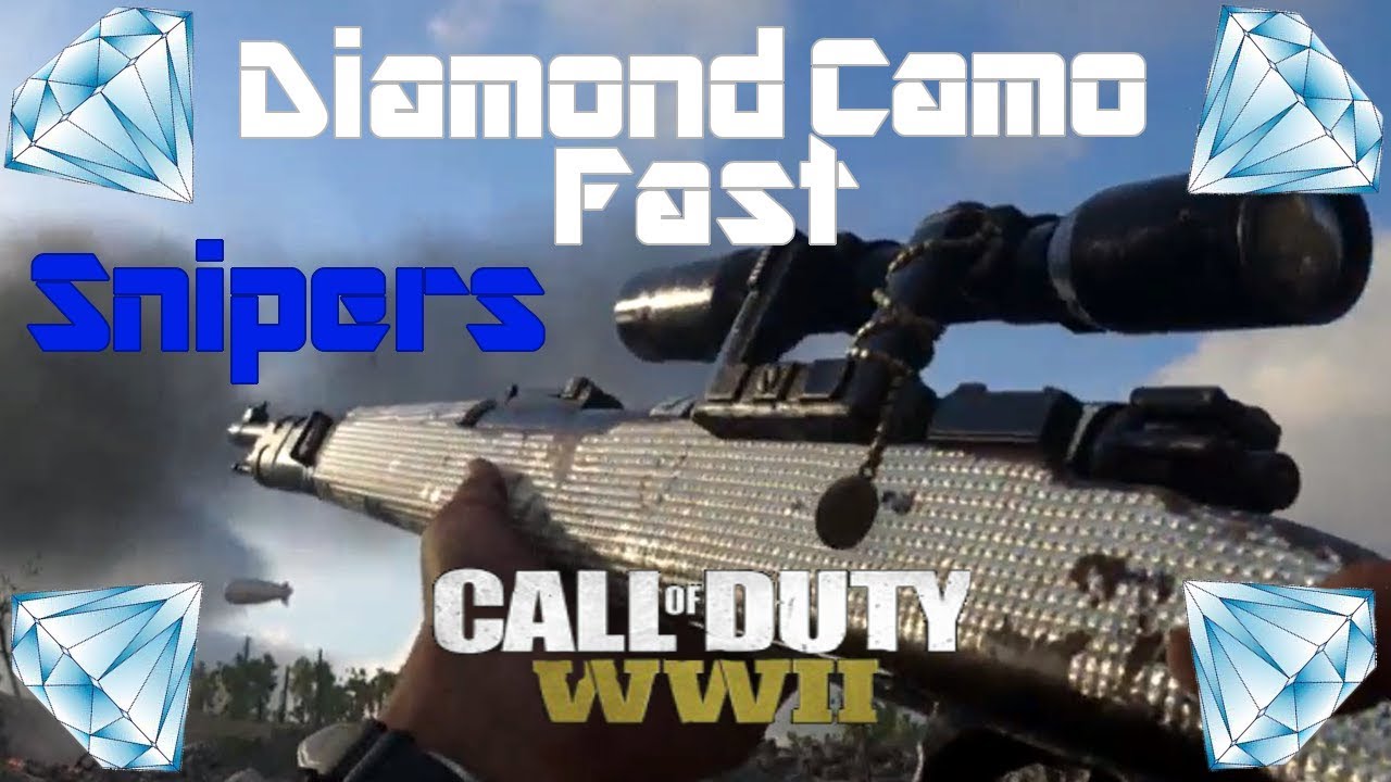 How to get Diamond Camo for Snipers Fast: Call of Duty World War 2 ...