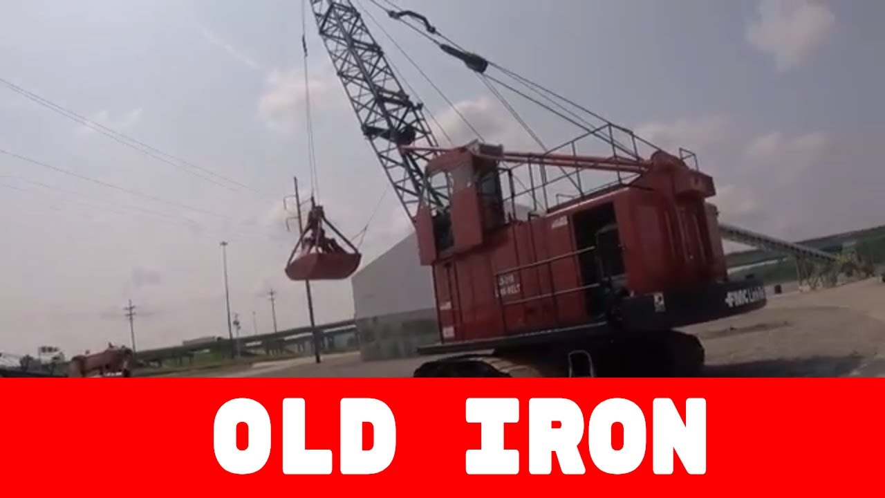 1977 Link Belt 318 with a 5 yard clam bucket - YouTube