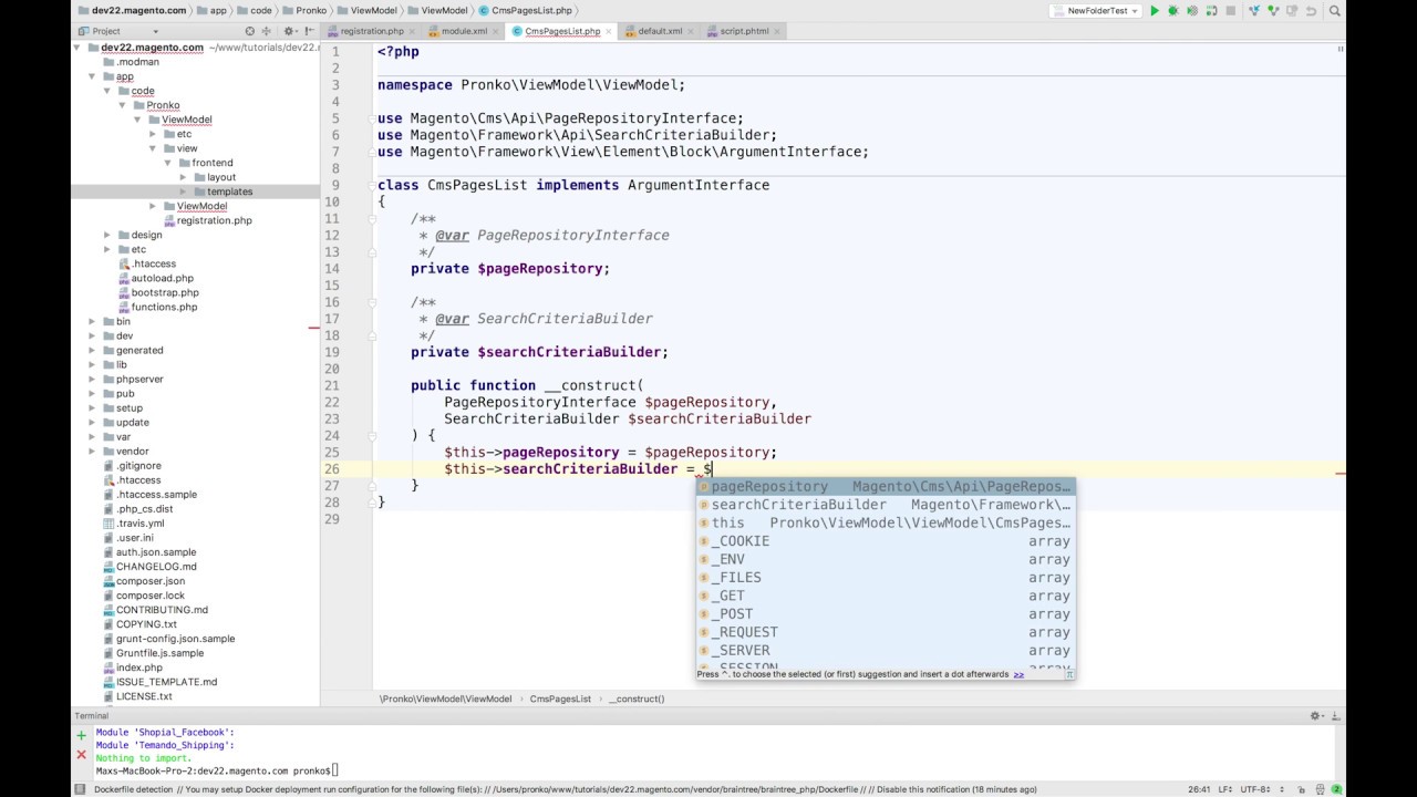 Magento 2 View Model Youtube