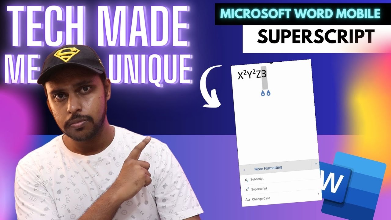 How To Superscript In Microsoft Word Mobile How To Insert Subscript In Microsoft Word Youtube
