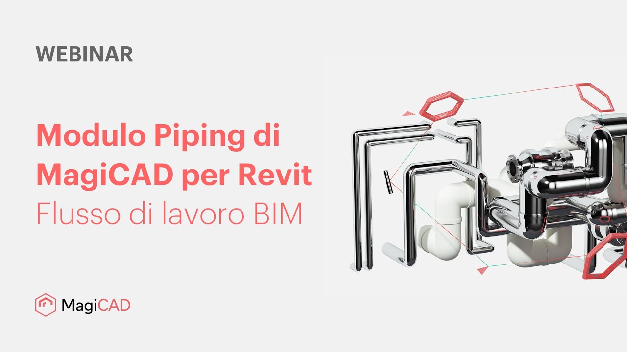 Modulo Piping di MagiCAD per Revit – Flusso di lavoro BIM - YouTube