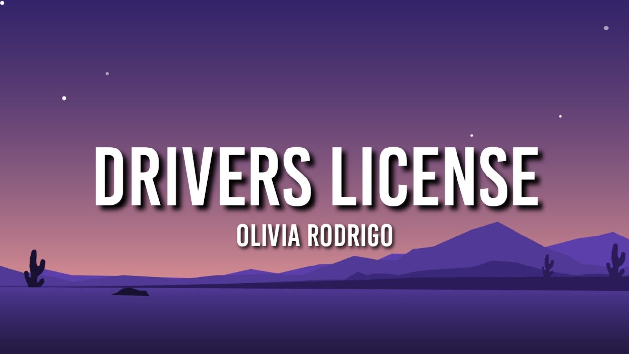Olivia Rodrigo - Drivers license (Lyrics) - YouTube