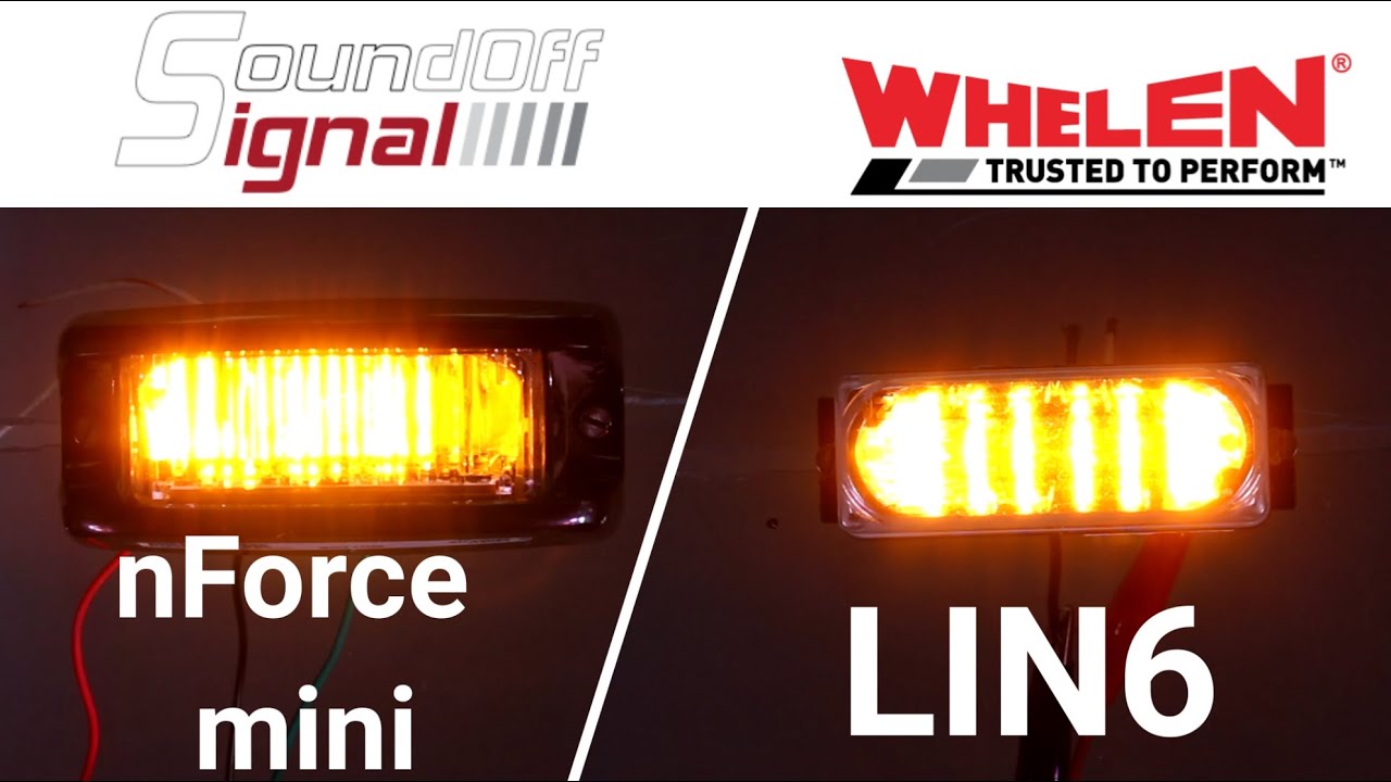 [COMPARISON] between SOS nForce mini /VS/ Whelen LIN6 - YouTube