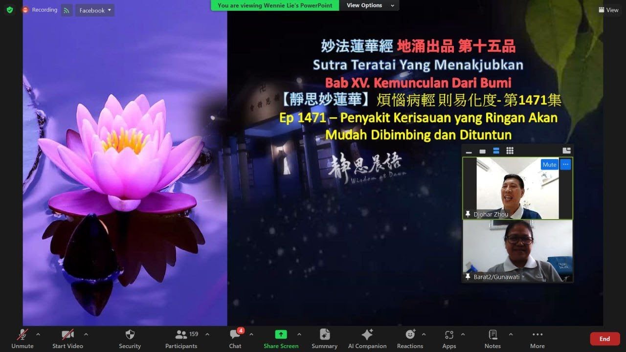 Rabu, 31 Januari 2024- Sharing Xun Fa Xiang Indonesia - Sutra Teratai ...