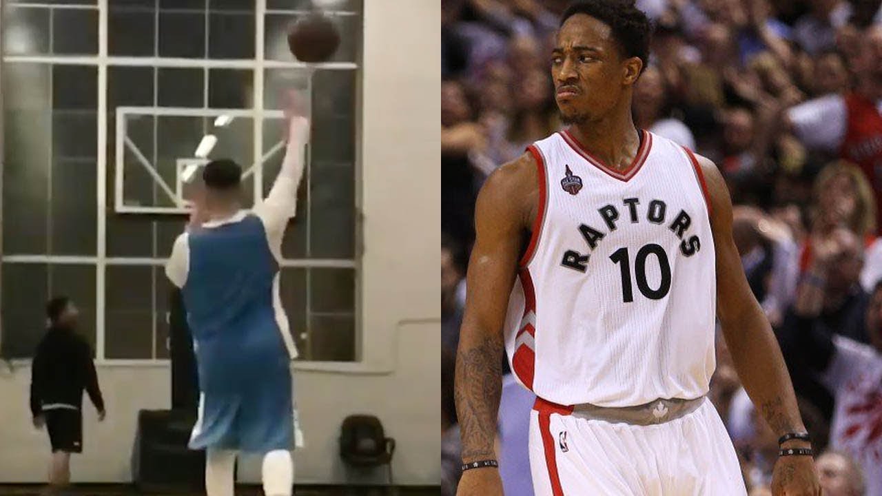 Drake Challenges DeMar DeRozan to One and Done Trick Shot Challenge ...