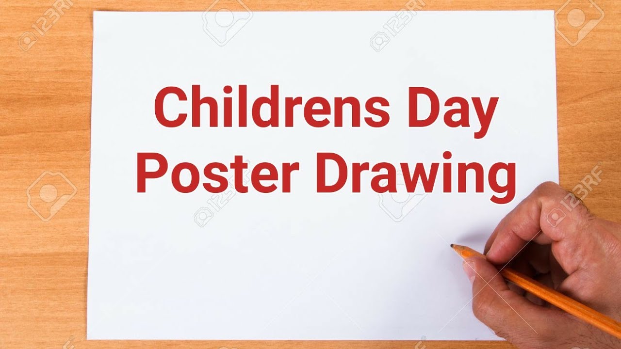 Childrens Day Poster | Drawing & Painting On Children's Day - YouTube