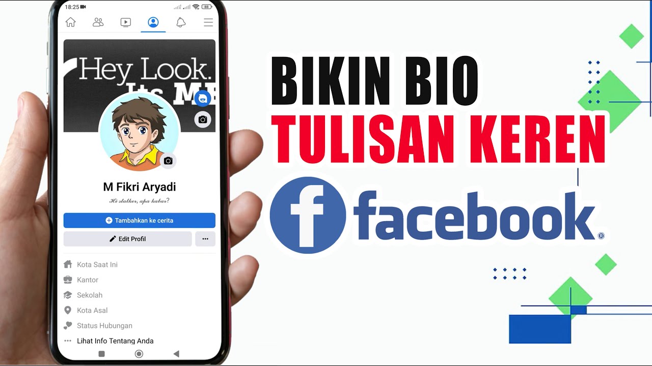 Cara Membuat Bio Facebook Keren Dan Aesthetic - YouTube