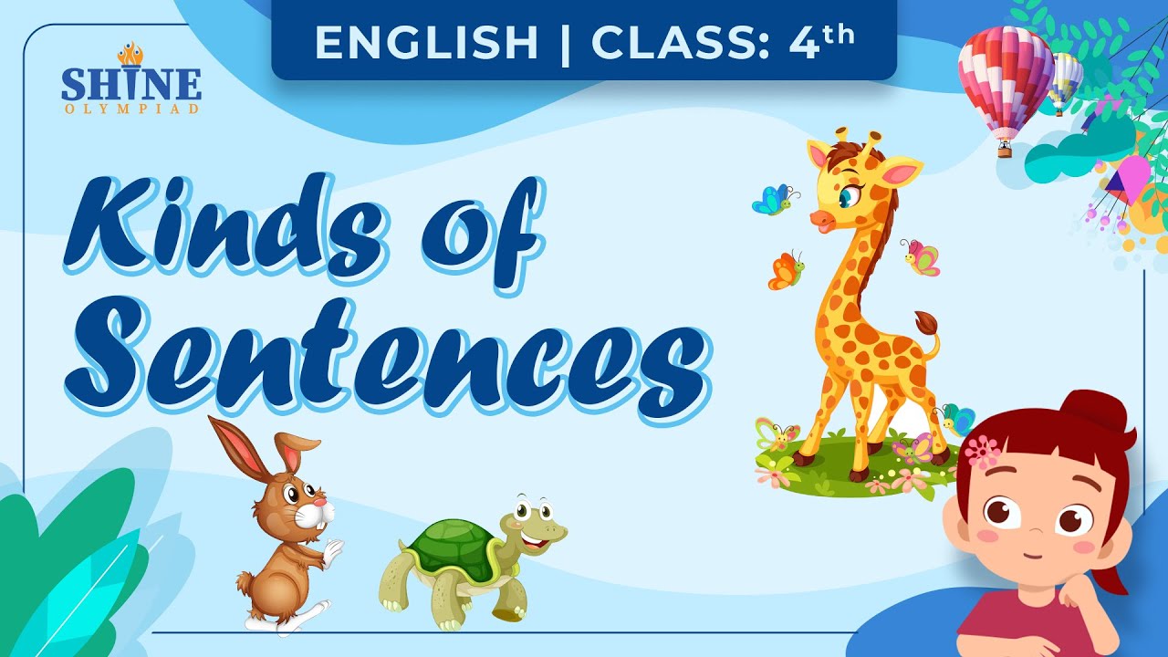 Kinds of Sentences | English Grammar | English Class 4 #sentences - YouTube