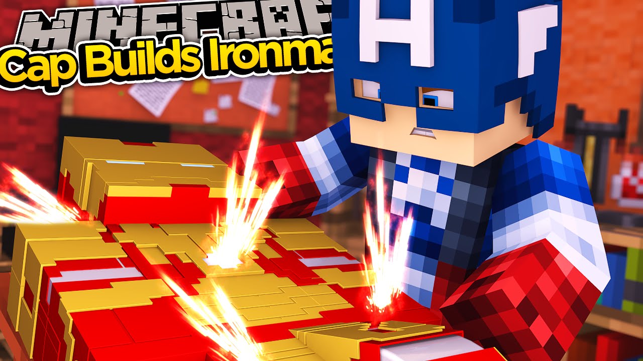Minecraft Adventure - CAP BUILDS IRONMAN?!!! - YouTube