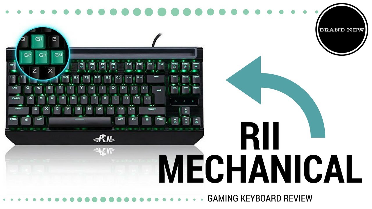 RII LED Mechanical Gaming Keyboard Review - YouTube