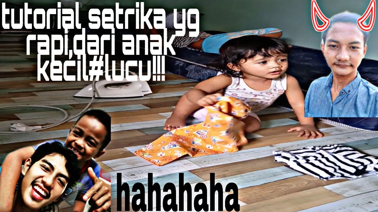 Mainan setrika-setrikaan-tutorial setrika yg rapi,dari anak kecil# ...