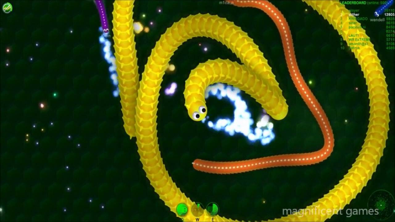 Wormax.io How to Play the Biggest Worm - YouTube
