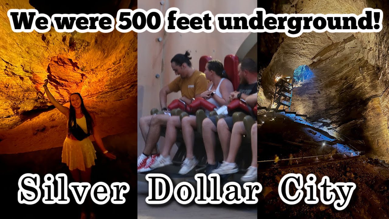 500 feet UNDERGROUND Marvel Cave in Silver Dollar City in Branson ...