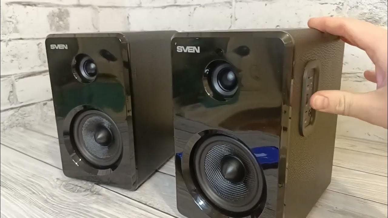 Aкустическая система 2.0 Sven SPS-730 - YouTube