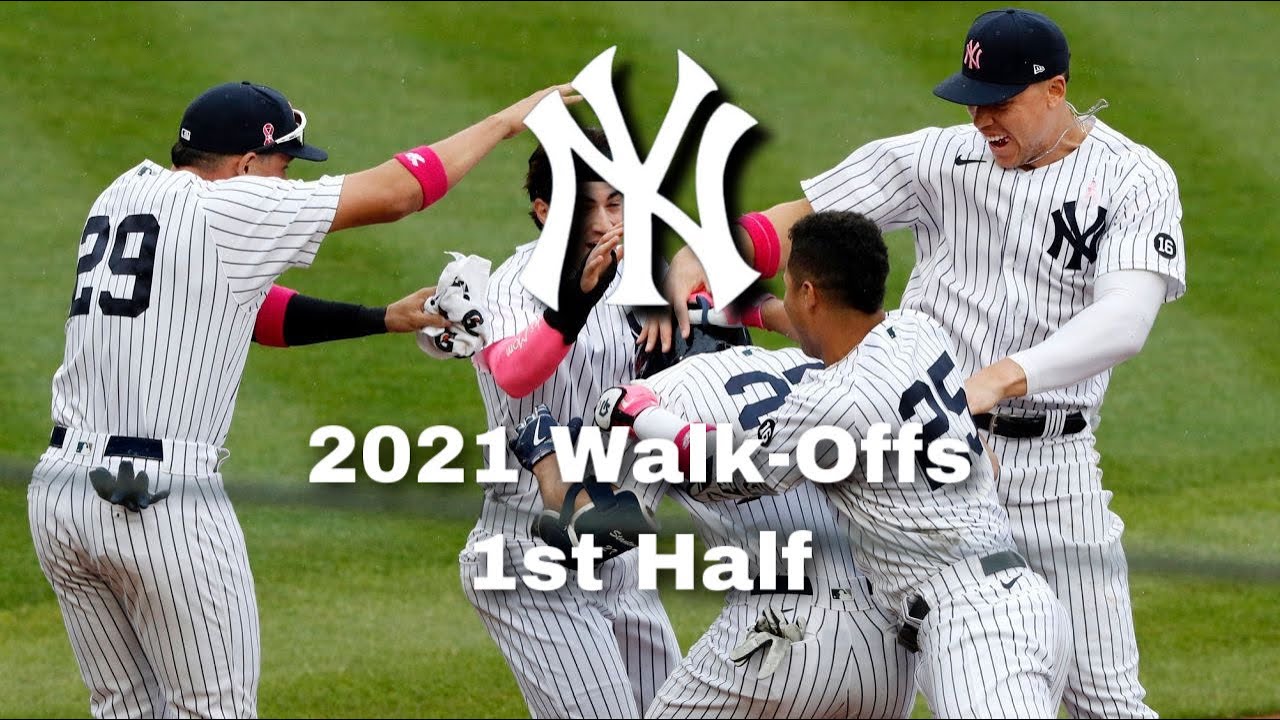 2021 Yankees Walk-Offs | 1st Half - YouTube