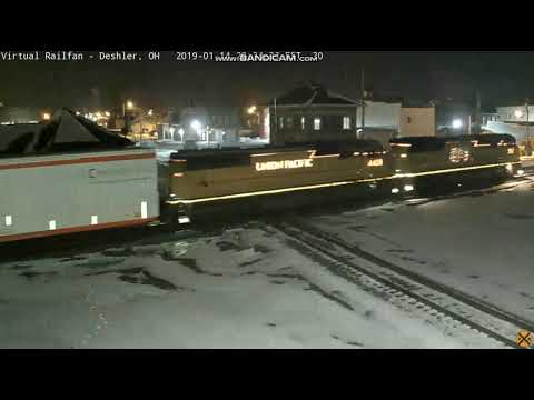CSX train Q090 at Deshler ohio 1/14/19 - YouTube