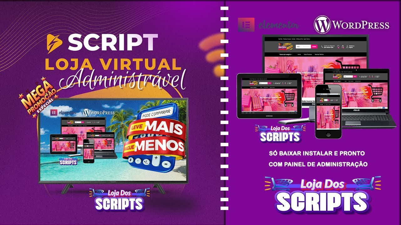 Nova Loja Virtual Script super completo e moderno COD-LOJA7713 - YouTube