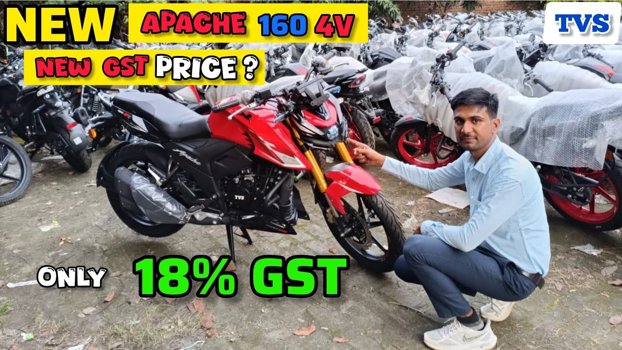 TVS Apache RTR 160 4v red colour 2025 new TFT Cluster + Traction ...