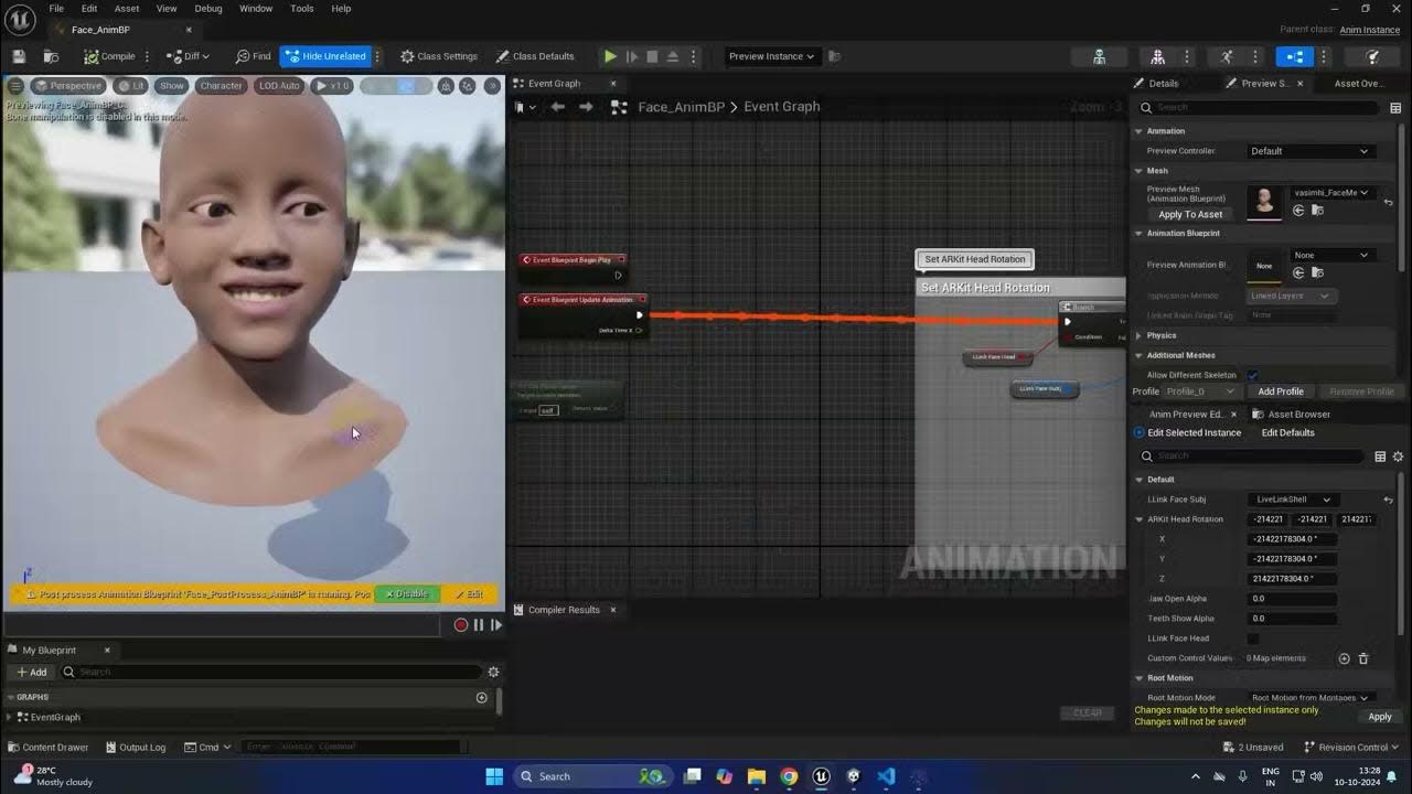 Shapekit Live Link Face Motion capture - YouTube