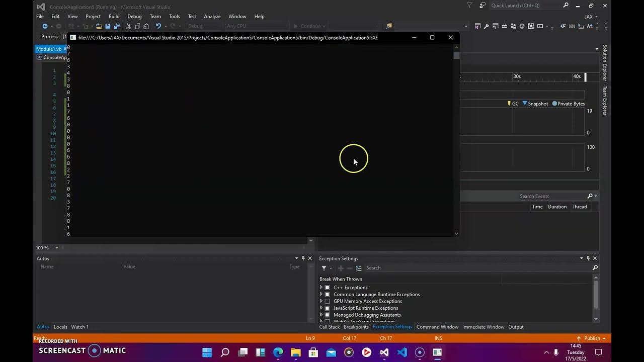 two dimensional array in vb.net - YouTube