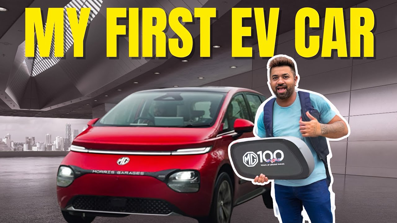 My First Electric vehicle Car | Delhi's First Red Windsor Pro EV - YouTube