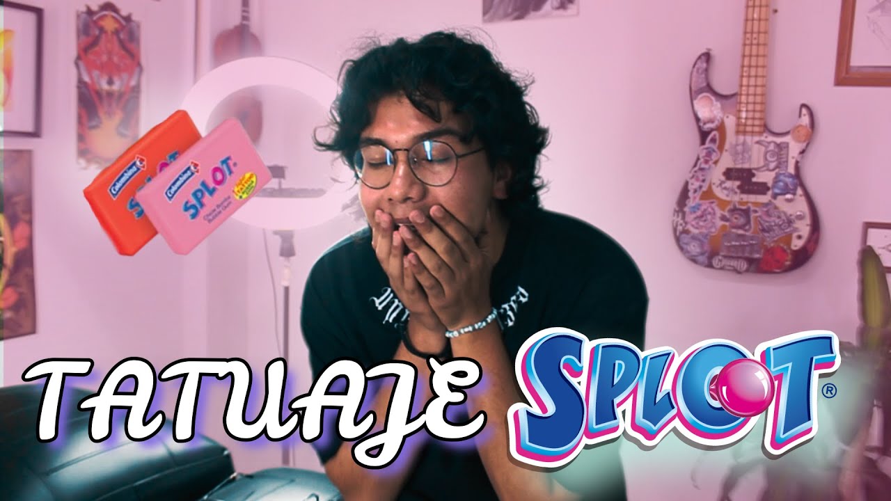 ME TATUÉ EL STICKER DE UN CHICLE SPLOT😈 - YouTube