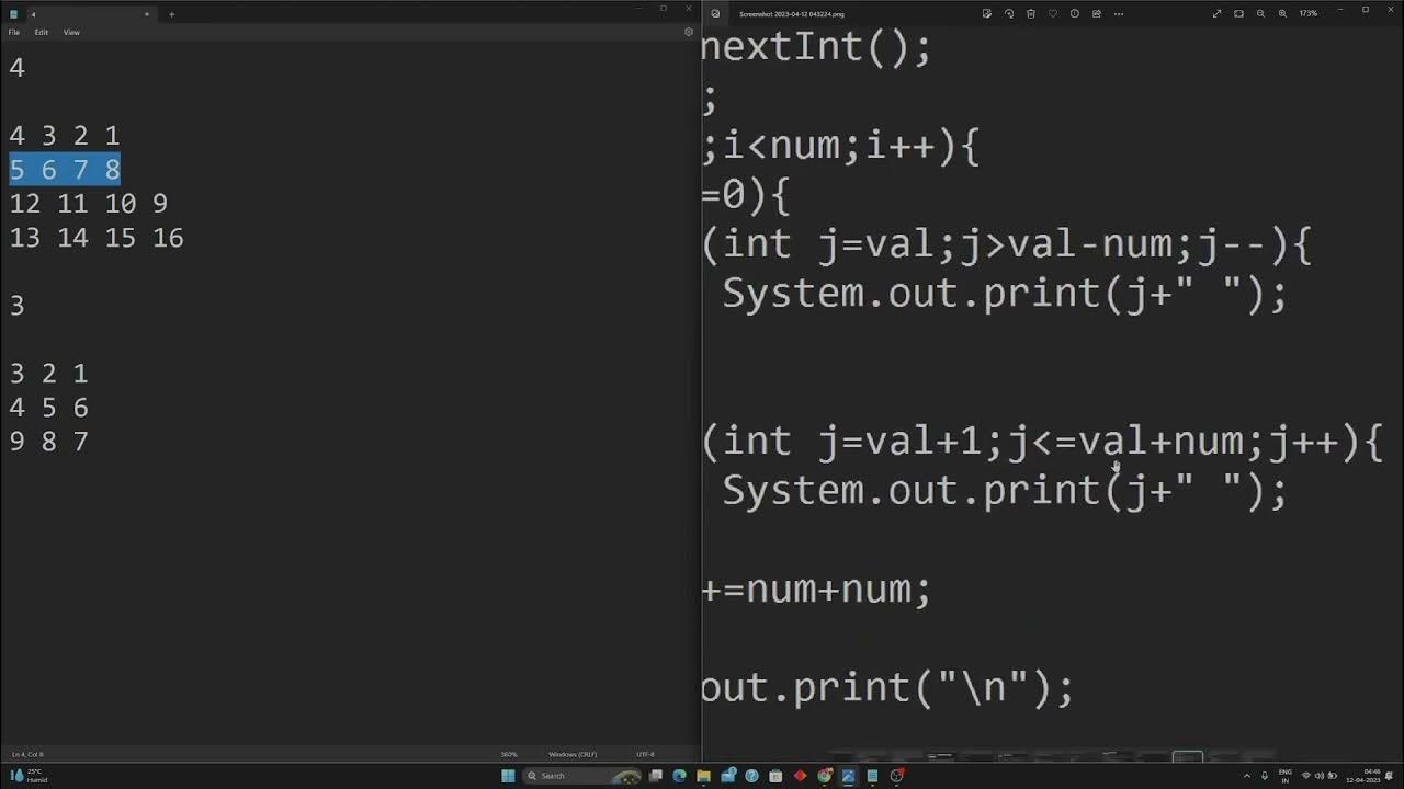 Skillrack Daily Challenge Zig Zag From Top Right Program Id 8629 12 04 23 Javacpython