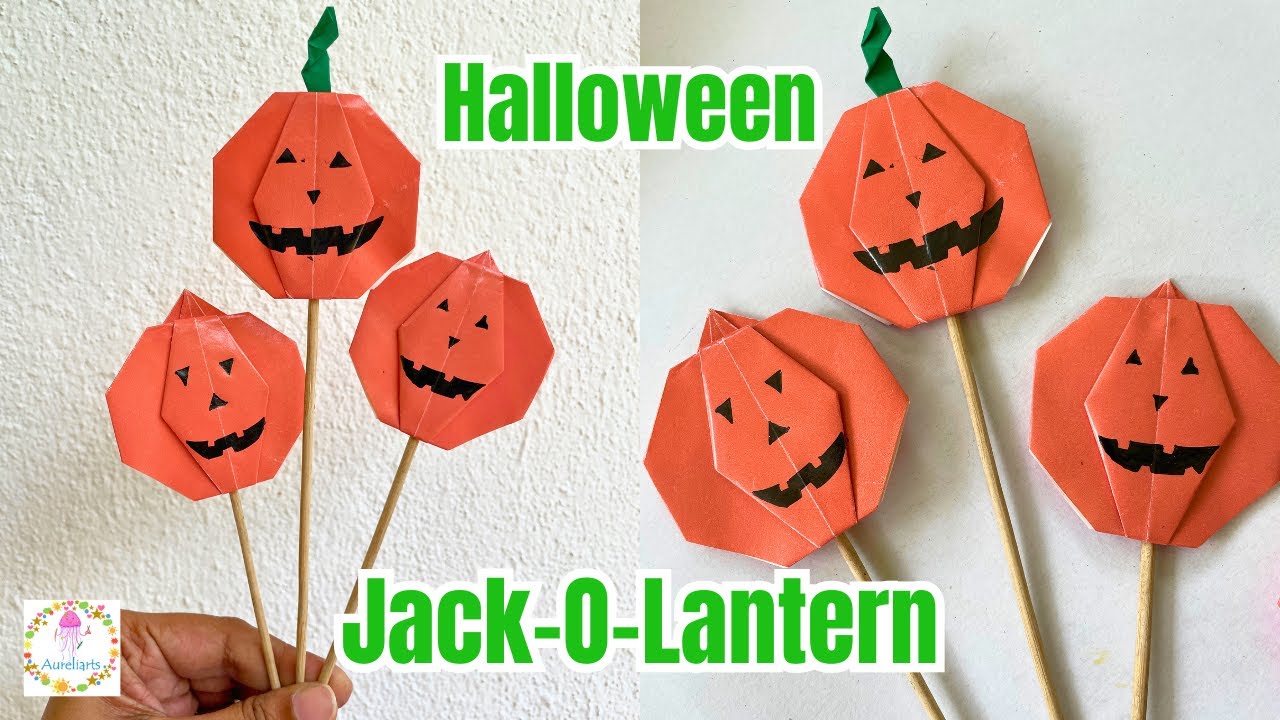 Jack O Lantern Topper 🎃| Jack O Lantern Craft Idea for Halloween 2024 ...