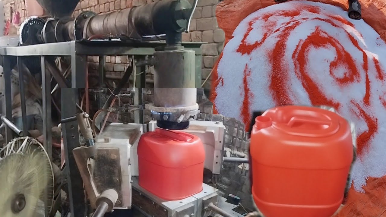 Incredible process of making plastic oil can || National skill - YouTube
