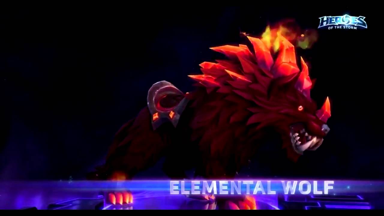 Elemental Wolf - New Mount Skin - Heroes of the Storm [ HOTS ] - YouTube