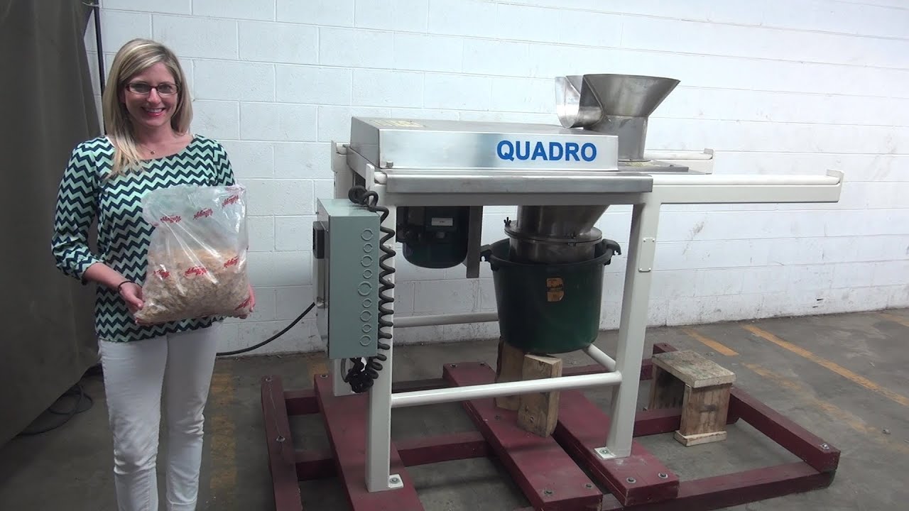Quadro Comil Particle Size Reduction Mill Demonstration - YouTube
