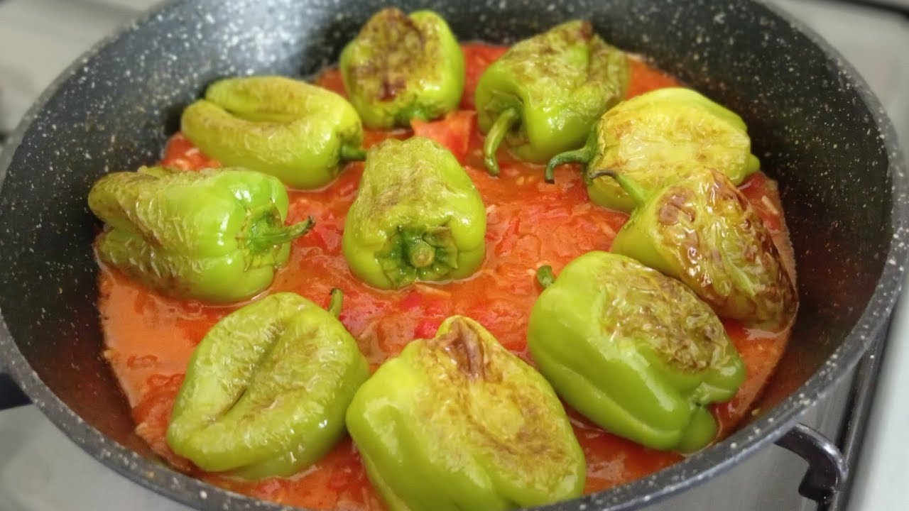 🔥KAHVALTILARIN VAZGEÇİLMEZİ ‼️ BİBER KIZARTMASI BEBEK DOLMA BİBERİ ...