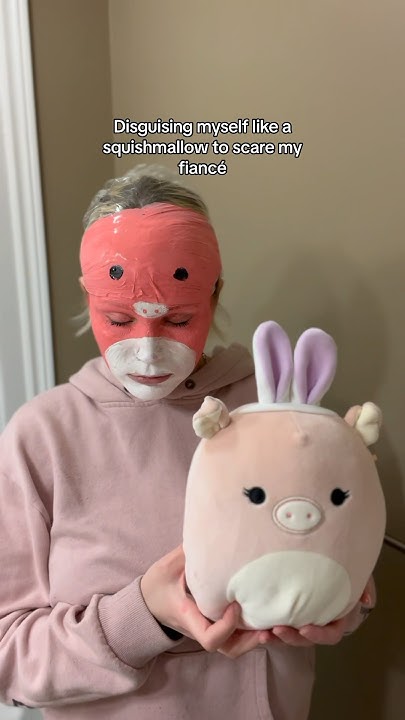 Turning INTO a squishmallow to scare my fiancé #prank - YouTube