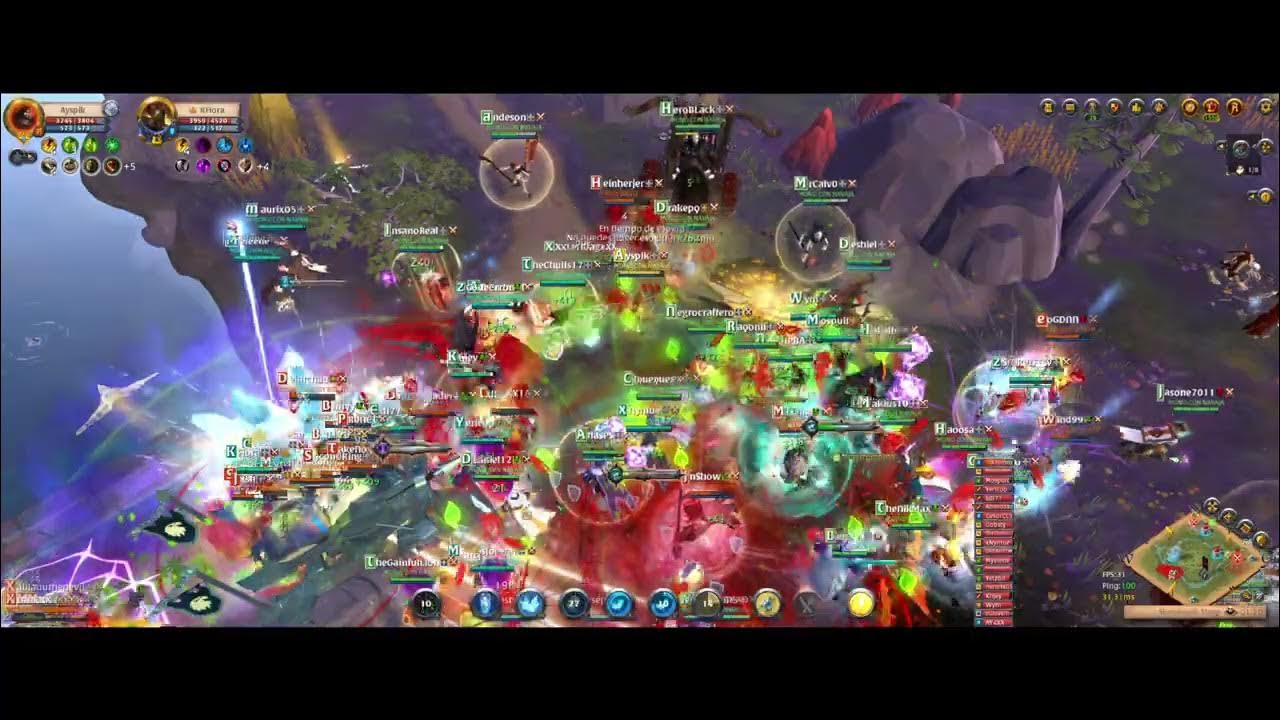 Pelea Steep - Castillo - Gremio Monos con Navaja - Albion Online ZvZ - YouTube