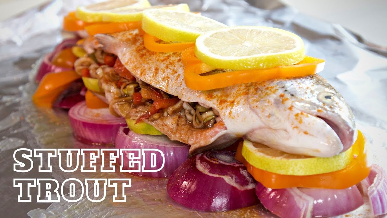 The Best Trout We Have Ever Made | Stuffed Fish (🐟) with Creamy Side ...