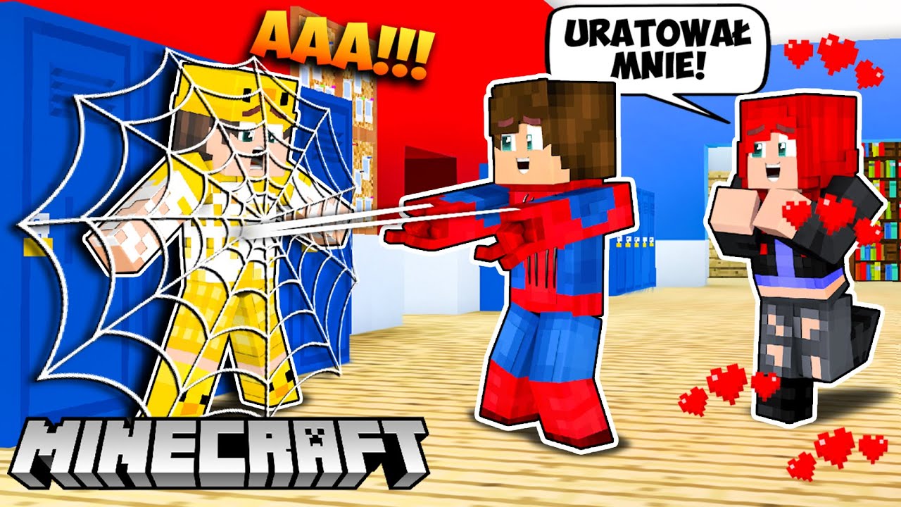 🕷️🕸️ URATOWAŁEM NOWĄ DZIEWCZYNĘ w SZKOLE?! *zakochała się ...