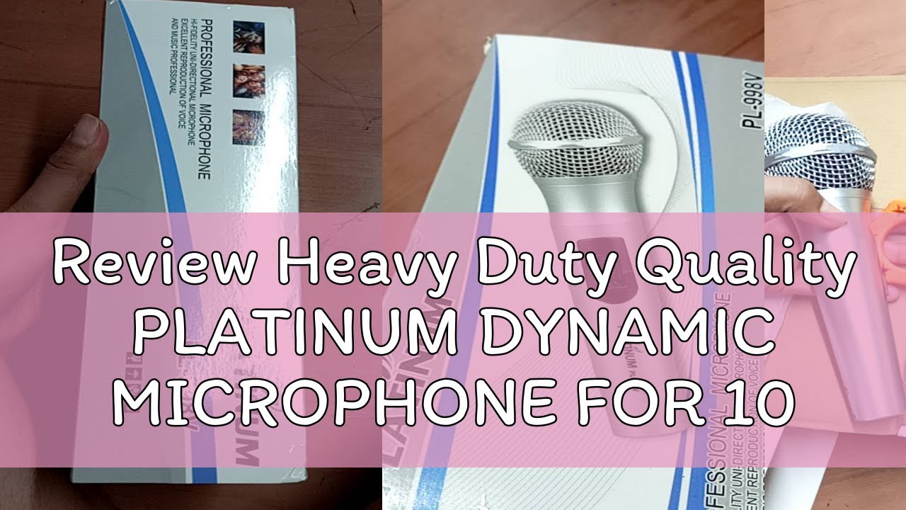 Review Heavy Duty Quality PLATINUM DYNAMIC MICROPHONE FOR 10 METER WIRE ...